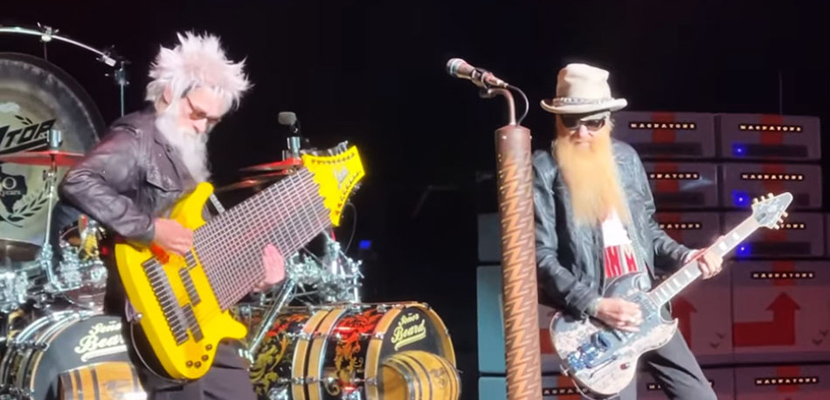 ZZ Top faz performance com baixo de 17 cordas; veja vídeo - RockBizz